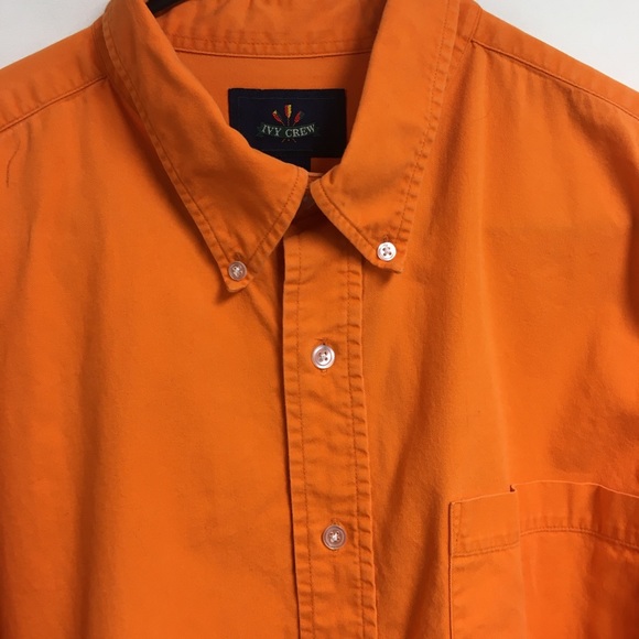 Ivy | Shirts | Ivy Crew Orange Button Down Long Sleeve Shirt | Poshmark
